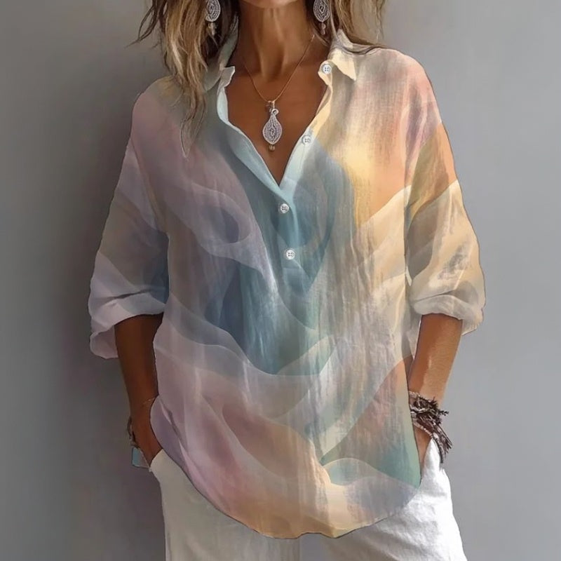 【Long Sleeve】Vintage Gradient Blouse – Susan Julie