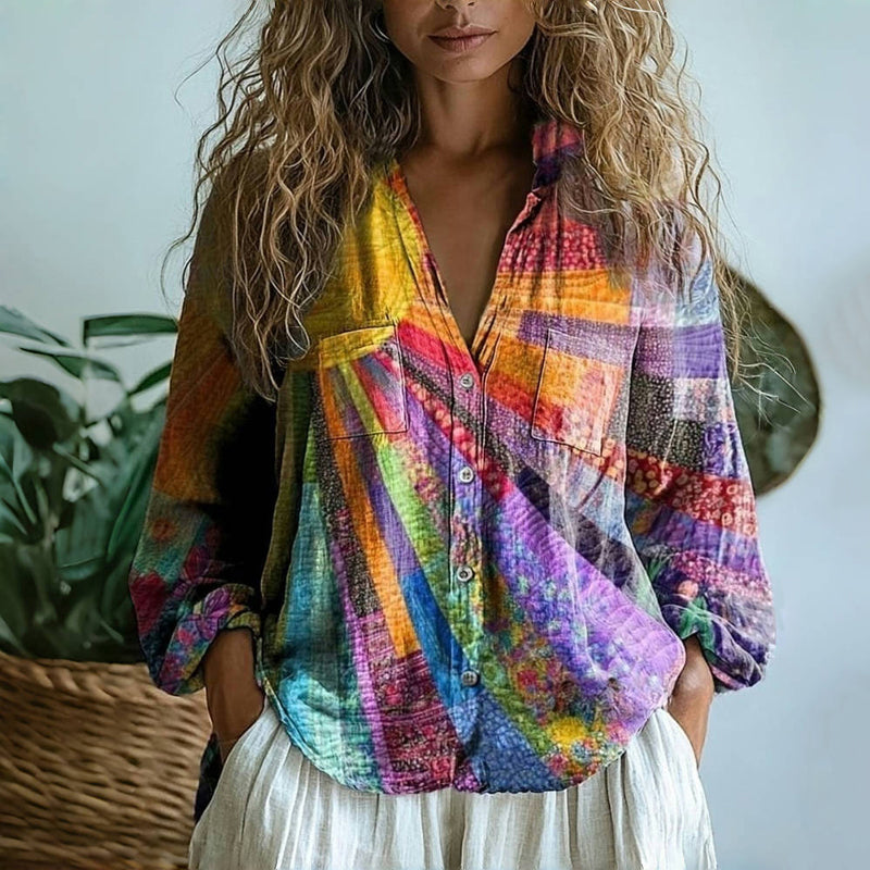 Vintage Colourful Blouse – Susan Julie