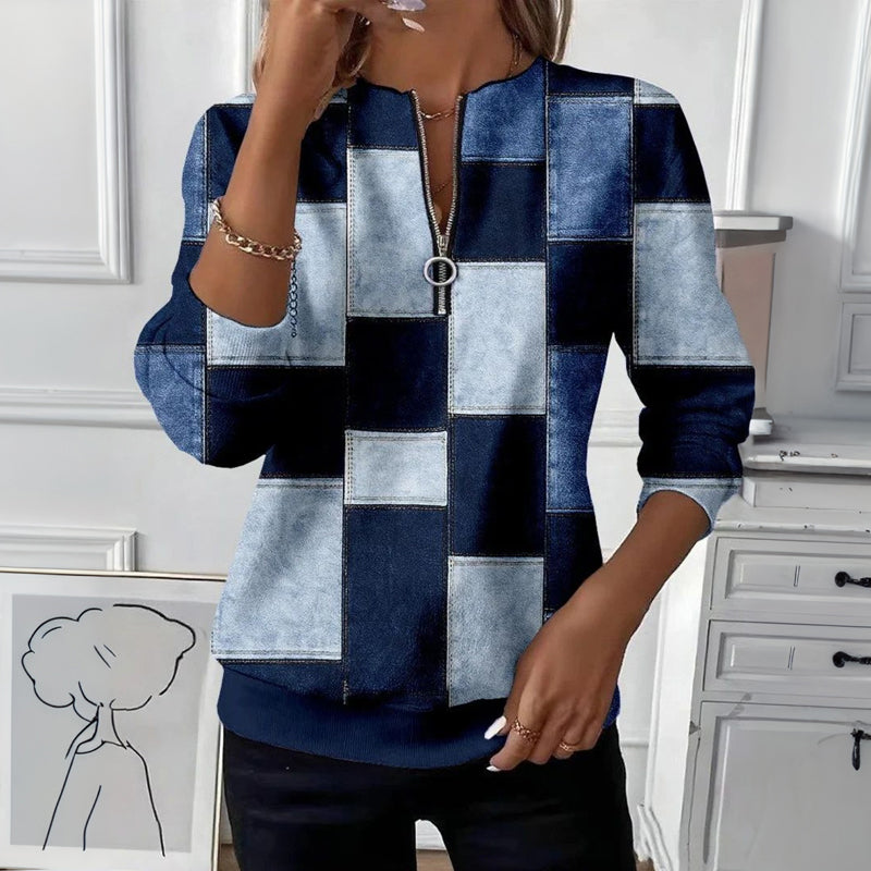 Casual Plaid Sweatshirt – Susan Julie