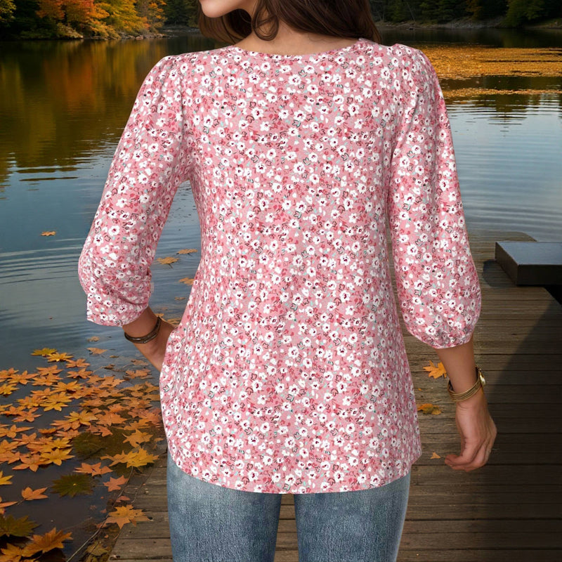 Vintage Floral Print Blouse – Susan Julie