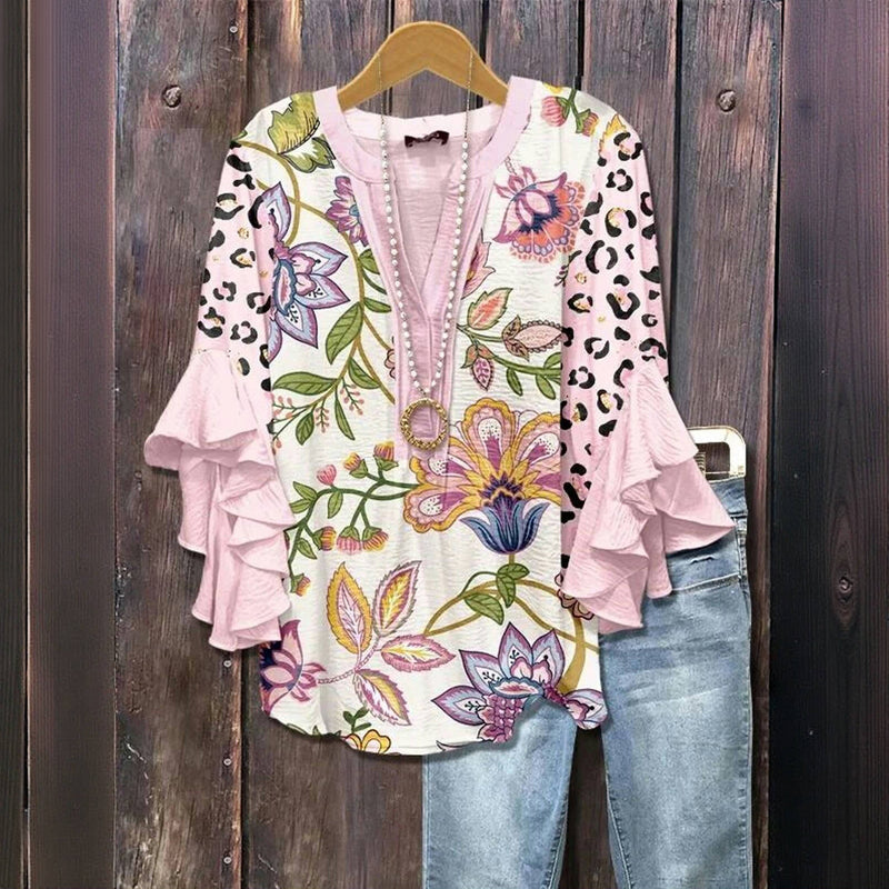 Vintage Floral Print Blouse – Susan Julie